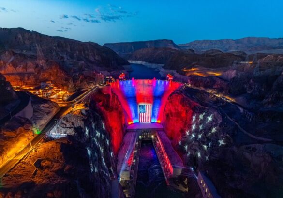 Hoover Dam Lights Up for America’s 250th — Governor Lombardo Leads ...